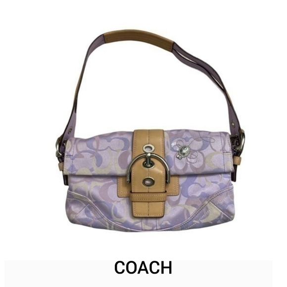 Coach | Bags | Vintage Y2k Coach Soho Flap Signature Shoulder Bag ...